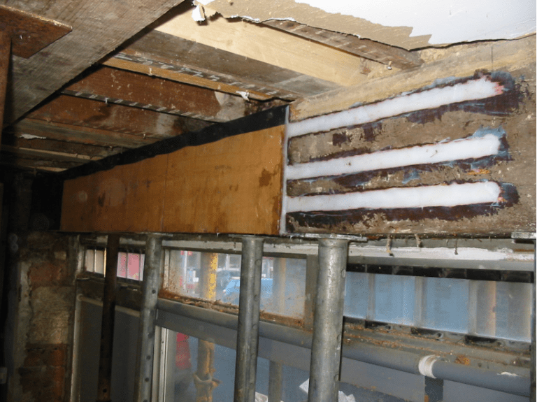 Carrier Beam Dry Rot Repair | McGuinness Building | Latest News